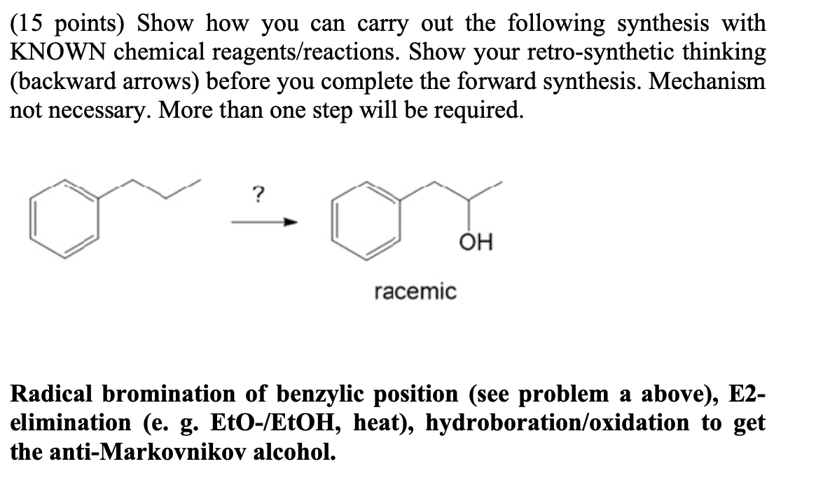 Solved (15 points) Show how you can carry out the following | Chegg.com