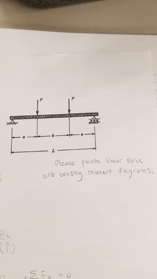 Solved 유유유 Please povie Shear force ana bending moment | Chegg.com