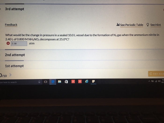 Solved 3rd attempt Feedback See Periodic Table > See Hint | Chegg.com