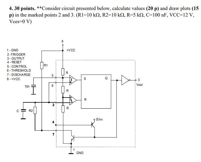 4. 30 points. ∗∗ Consider circuit presented below, | Chegg.com