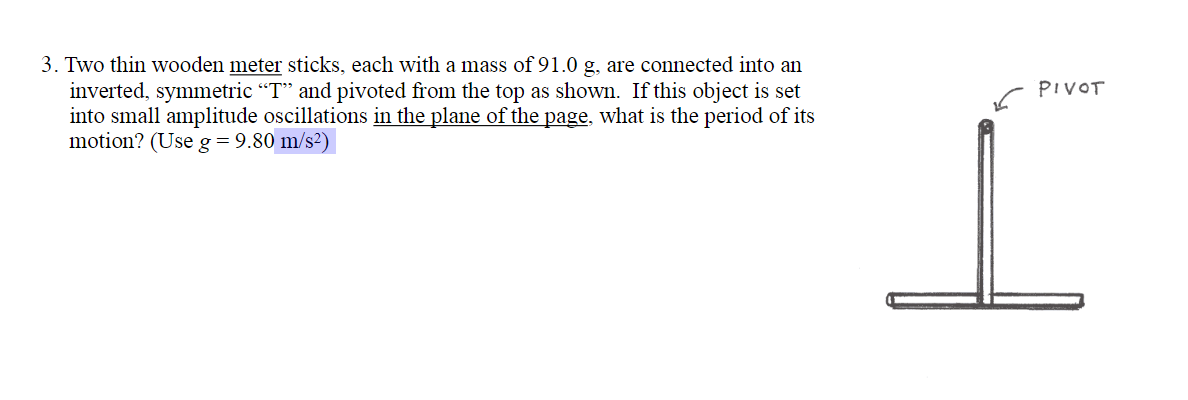 Solved 3. Two thin wooden meter sticks, each with a mass of | Chegg.com