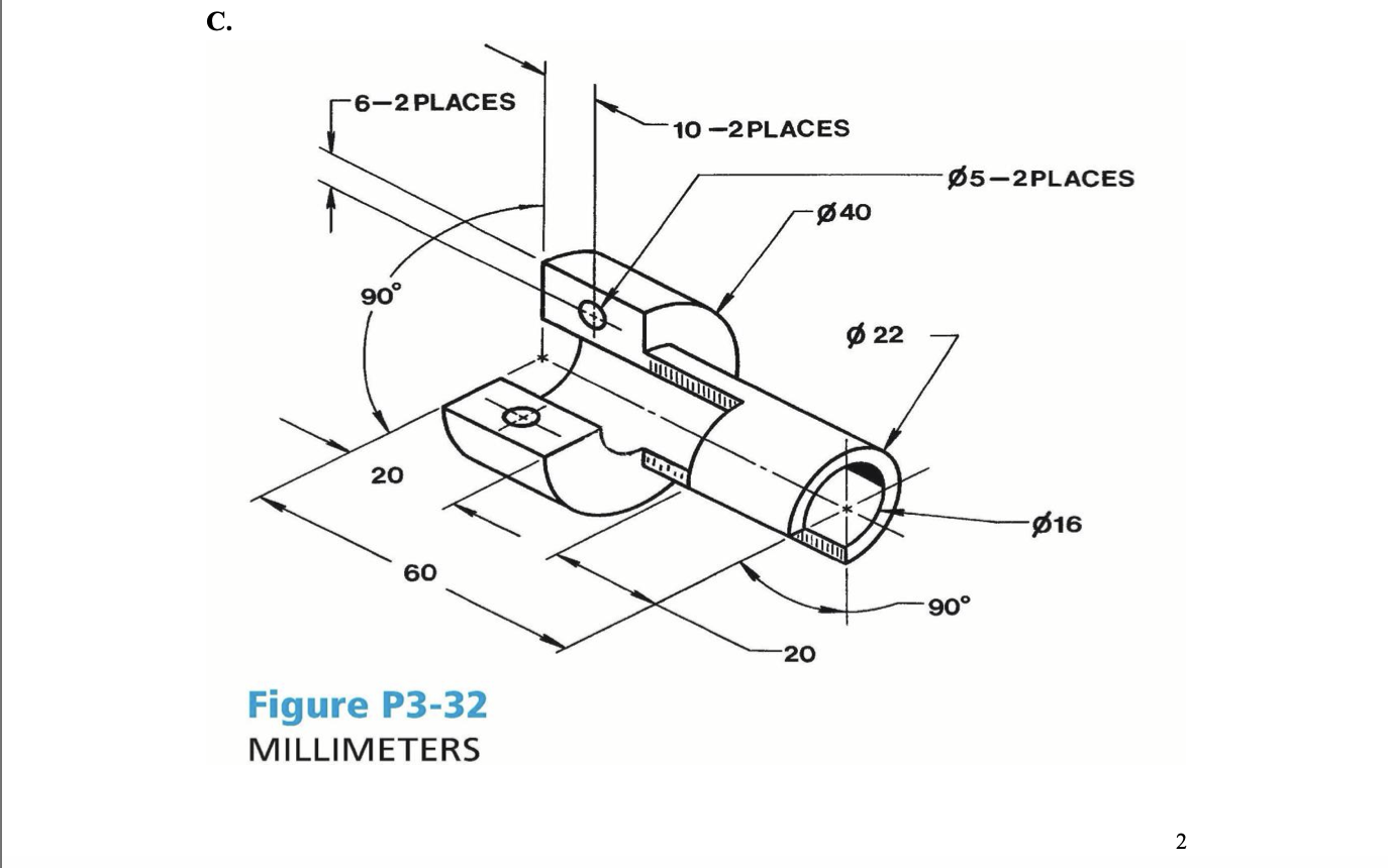 Solved Redraw the objects as solid models based on the | Chegg.com