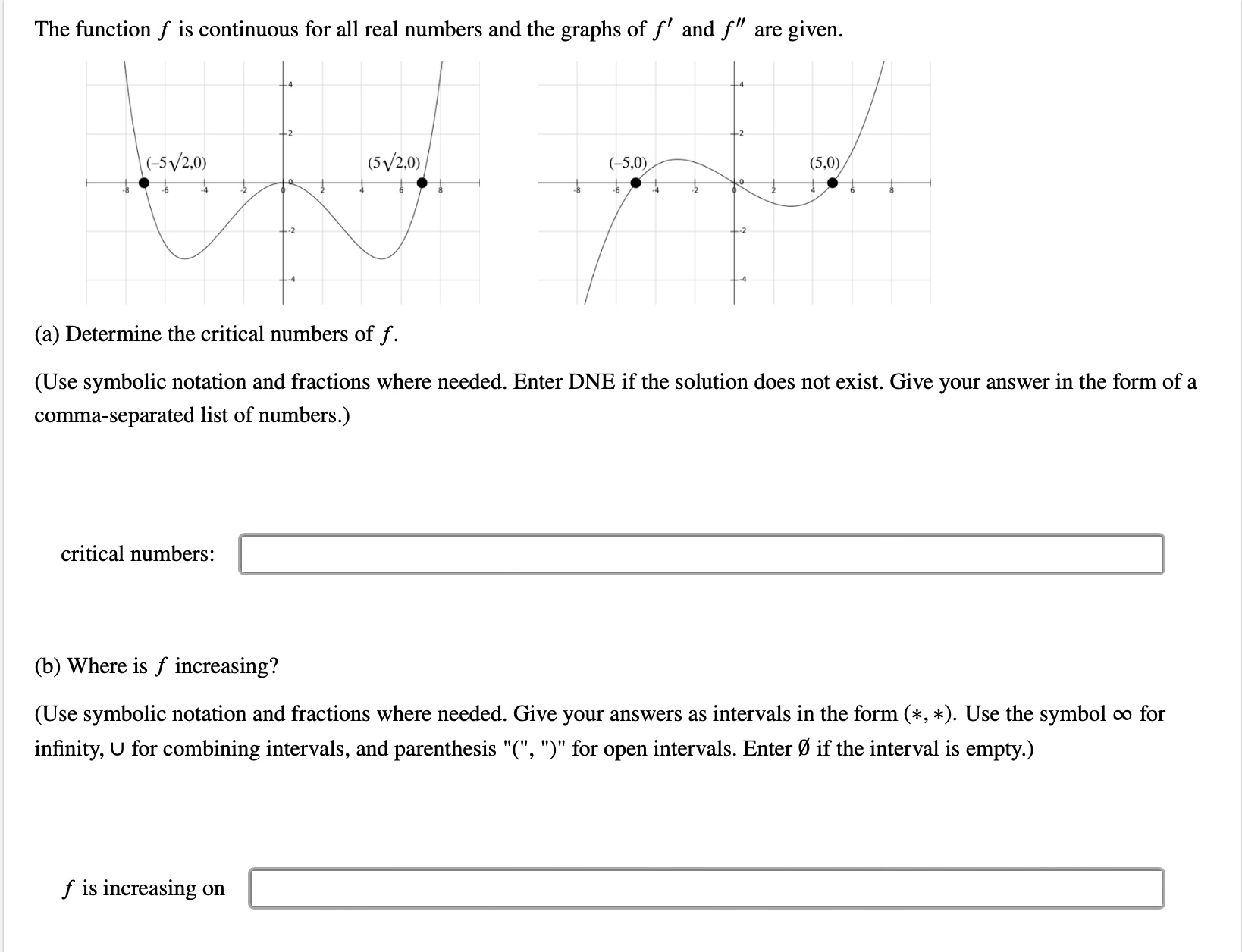 Solved The function f is continuous for all real numbers and | Chegg.com