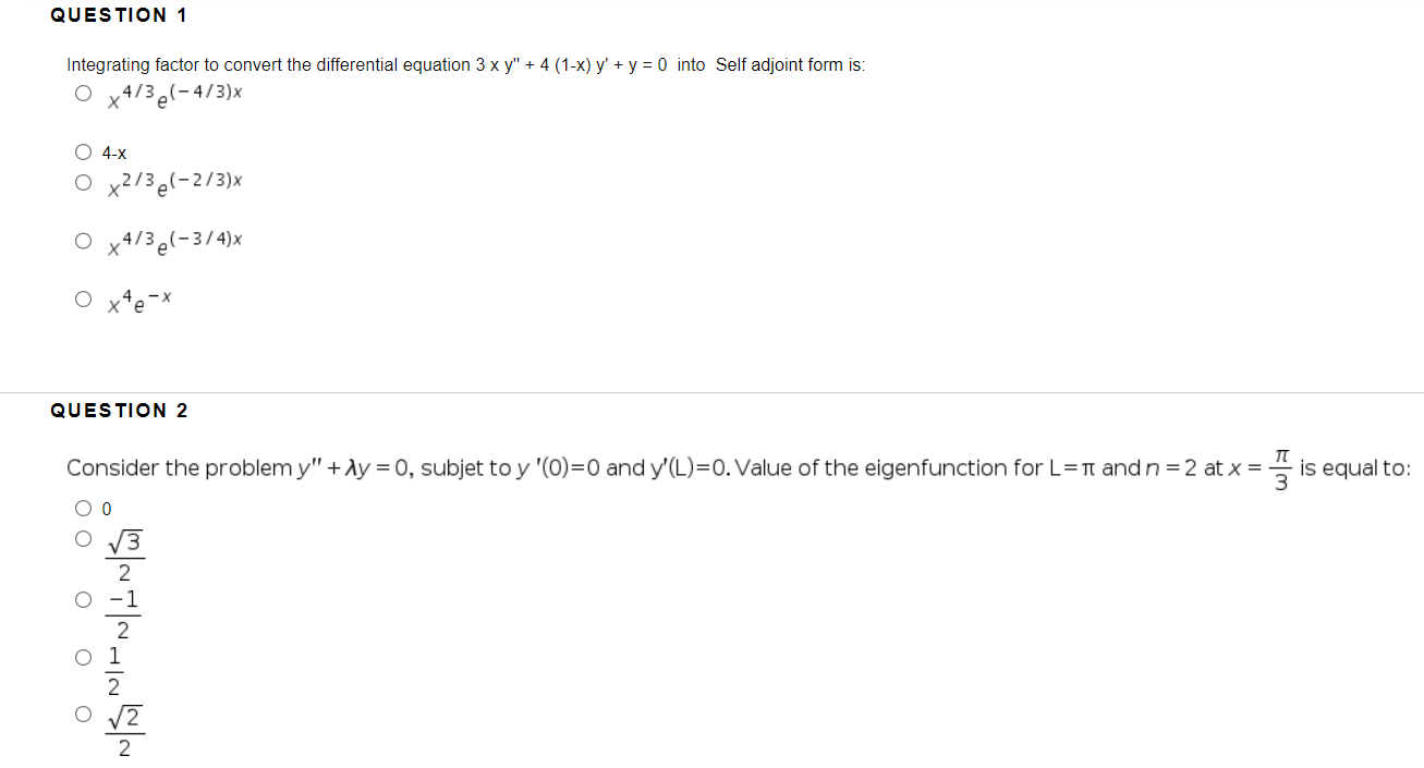 Solved Integrating factor to convert the differential | Chegg.com