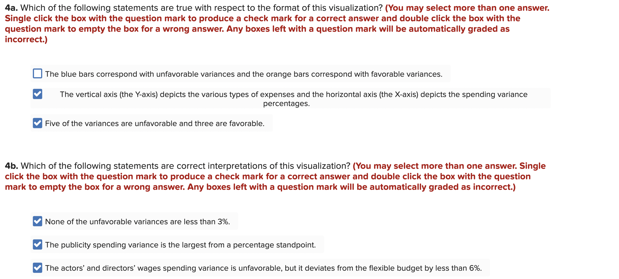 Solved 4a. Which of the following statements are true with | Chegg.com