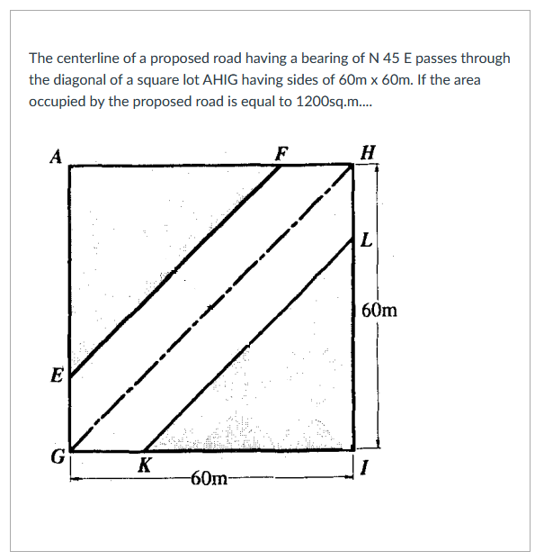Solved Compute the area of section AFE, where EF is parallel | Chegg.com