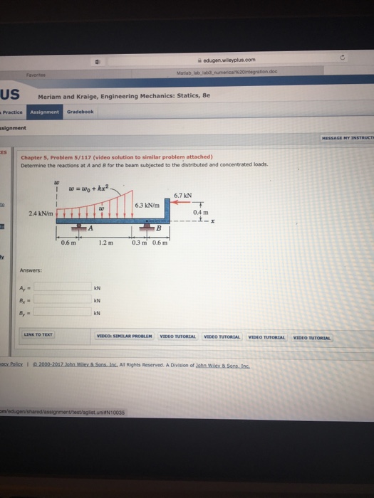 Solved US Meriam and Kraige, Engineering Mechanics: Statics, | Chegg.com