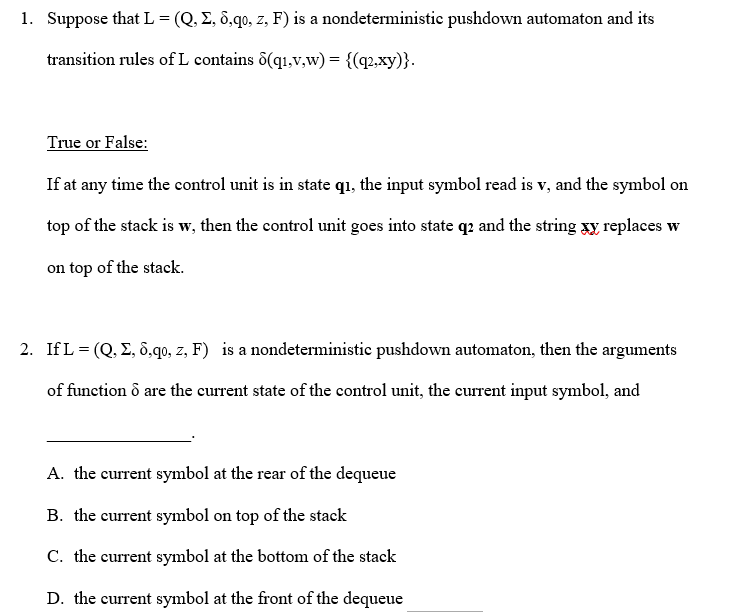 Solved 1. Suppose that L=(Q,Σ,δ,q0,z, F) is a | Chegg.com