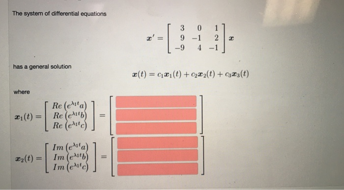 Solved 3 0 1 a11 a12 a13 9-1 22 The matrix A a21. a22 a23 | Chegg.com