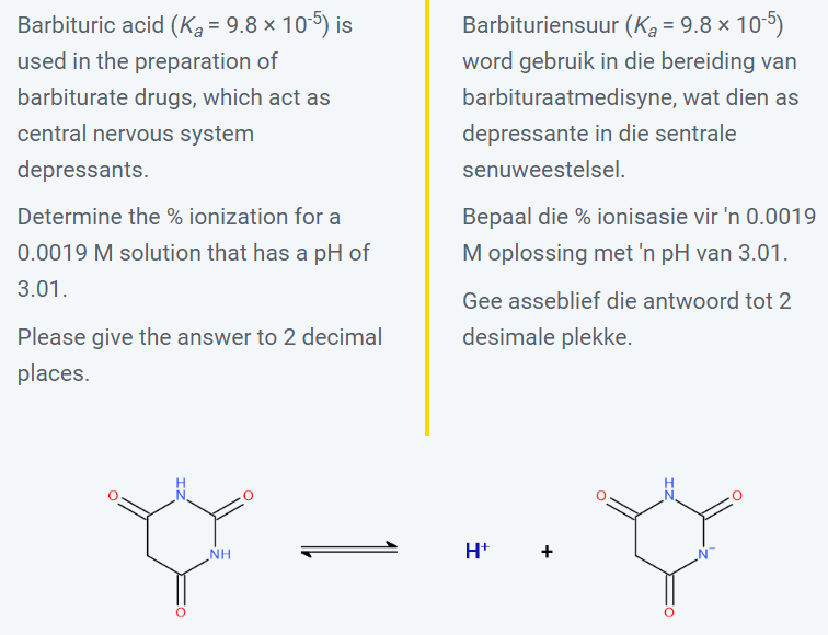 Solved Barbituric acid (Ka=9.8×10−5) is used in the | Chegg.com