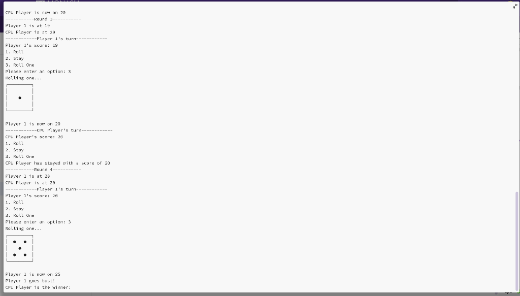Solved Task 5 is to create a function solo_game () that runs | Chegg.com