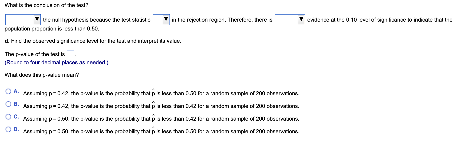 Solved ^ Suppose a random sample of 200 observations from a | Chegg.com