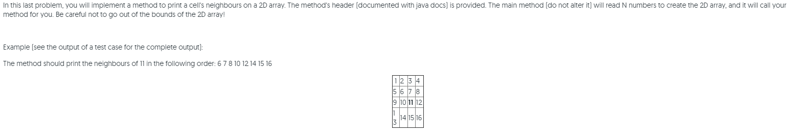 Solved In this last problem, you will implement a method to | Chegg.com