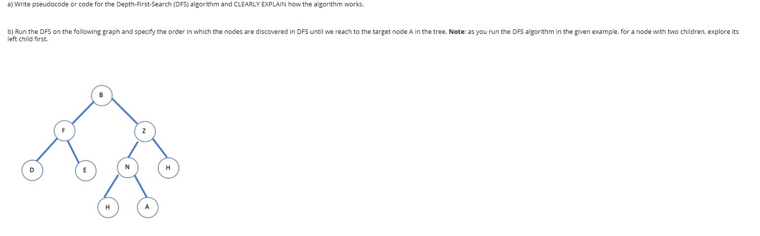 Solved a) Write pseudocode or code for the | Chegg.com