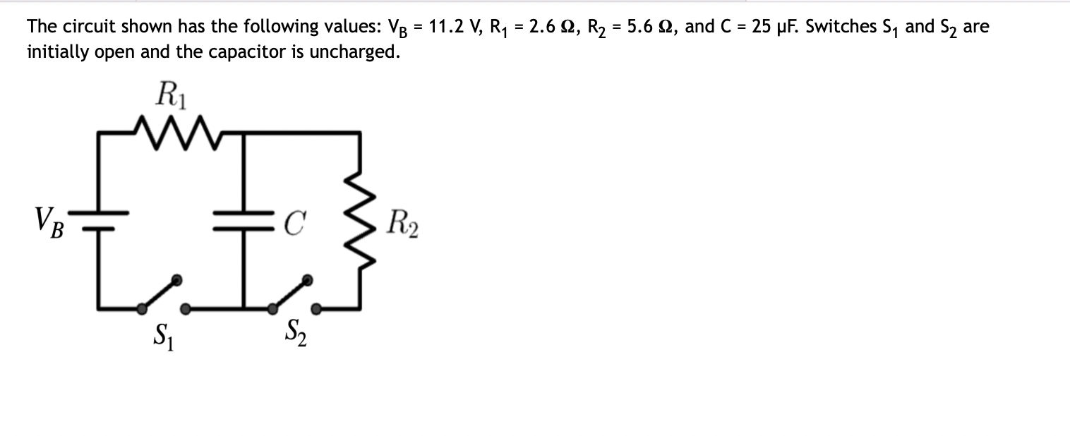 Solved The circuit shown has the following values: VB=11.2 | Chegg.com