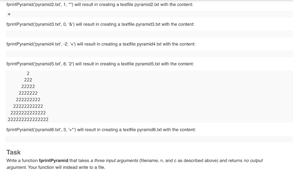 Solved Problem Given a filename, an integer n, and a single | Chegg.com