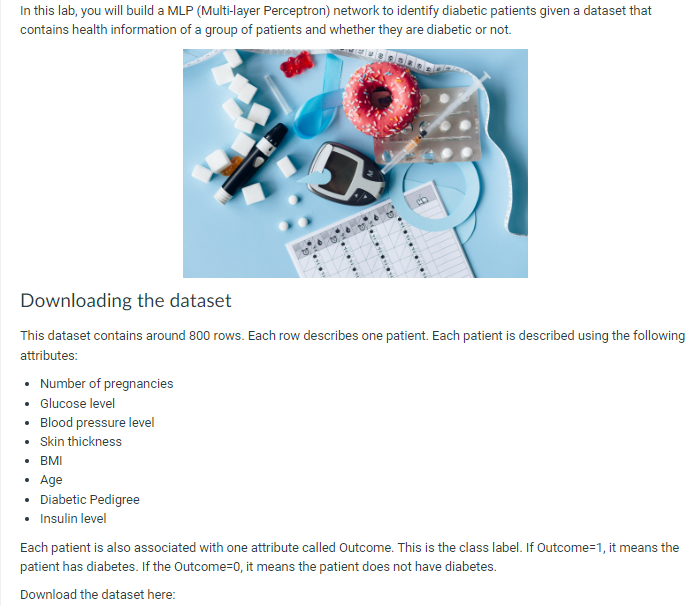 Solved In this lab, you will build a MLP (Multi-layer | Chegg.com
