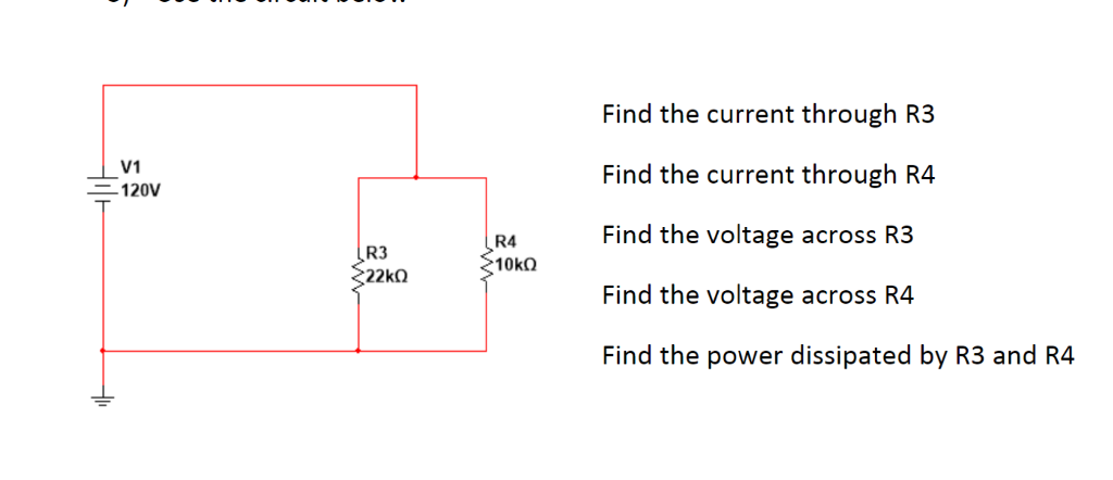 Solved Find the current through R3 V1 -120V Find the current | Chegg.com
