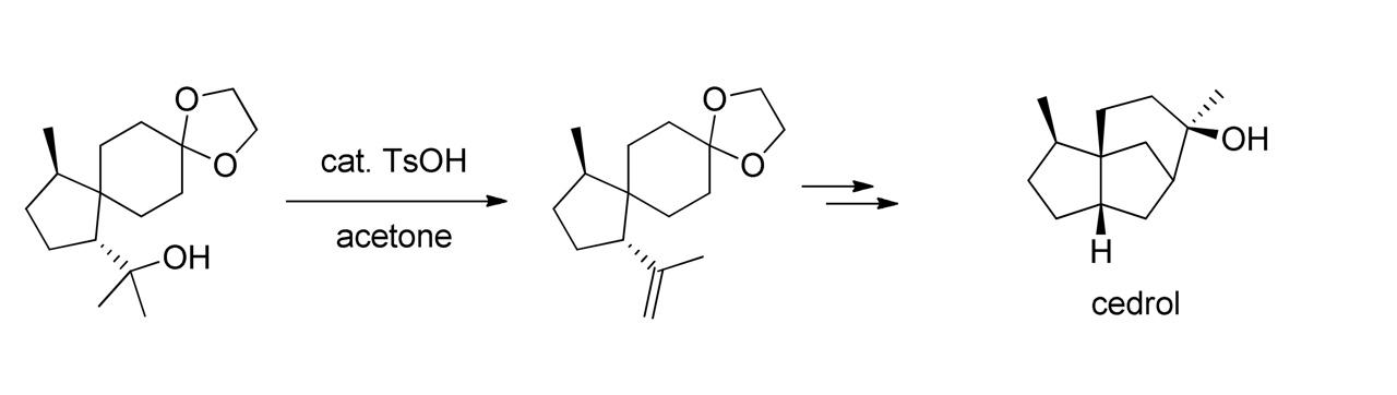 Solved acetone cat. TsOH cedrol | Chegg.com