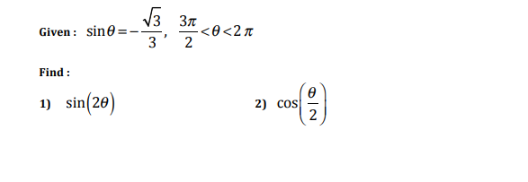 Solved Given: sine √3 30