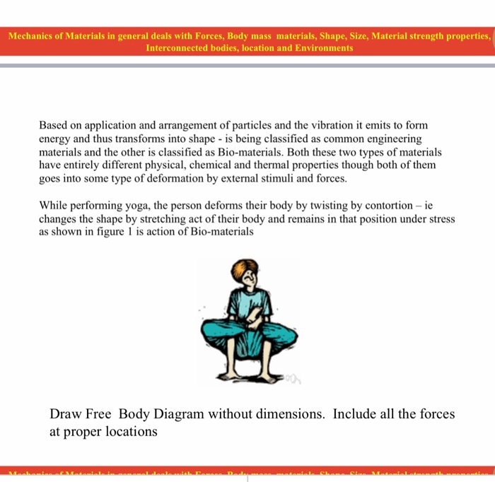 Solved Mechanics of Materials in general deals with Forces, | Chegg.com