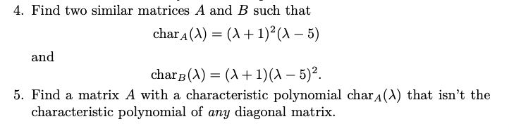 Solved In these problems, I’ll ask you to come up with | Chegg.com
