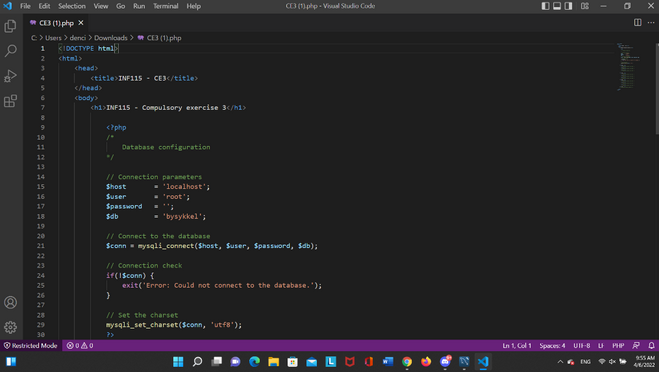 Solved File Edit Selection View Go Run Terminal Help (Upp | Chegg.com