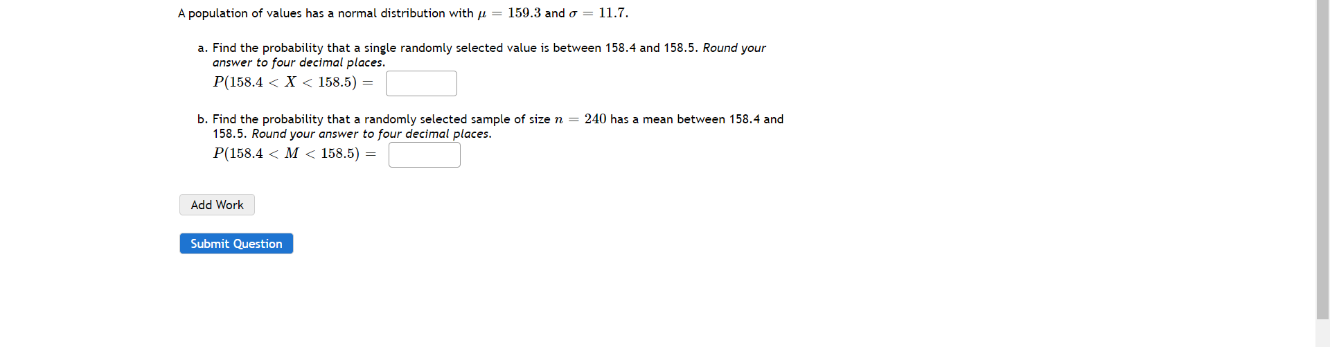 Solved A population of values has a normal distribution with | Chegg.com