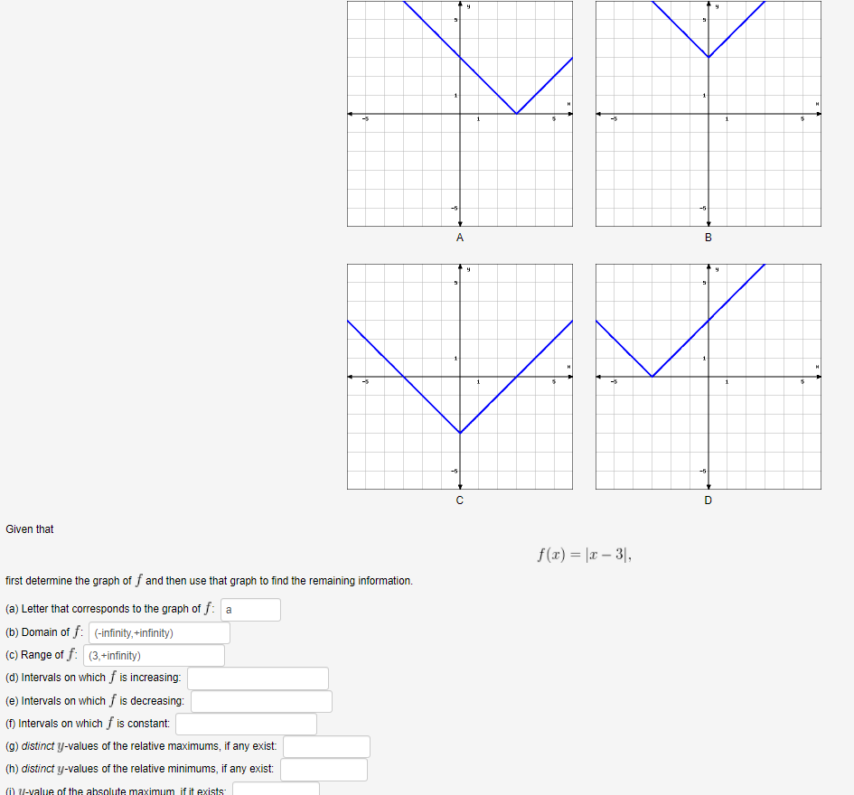 Solved 4 1 1 -5 A B 4 4 5 C Given that f(3) = - 3 first | Chegg.com