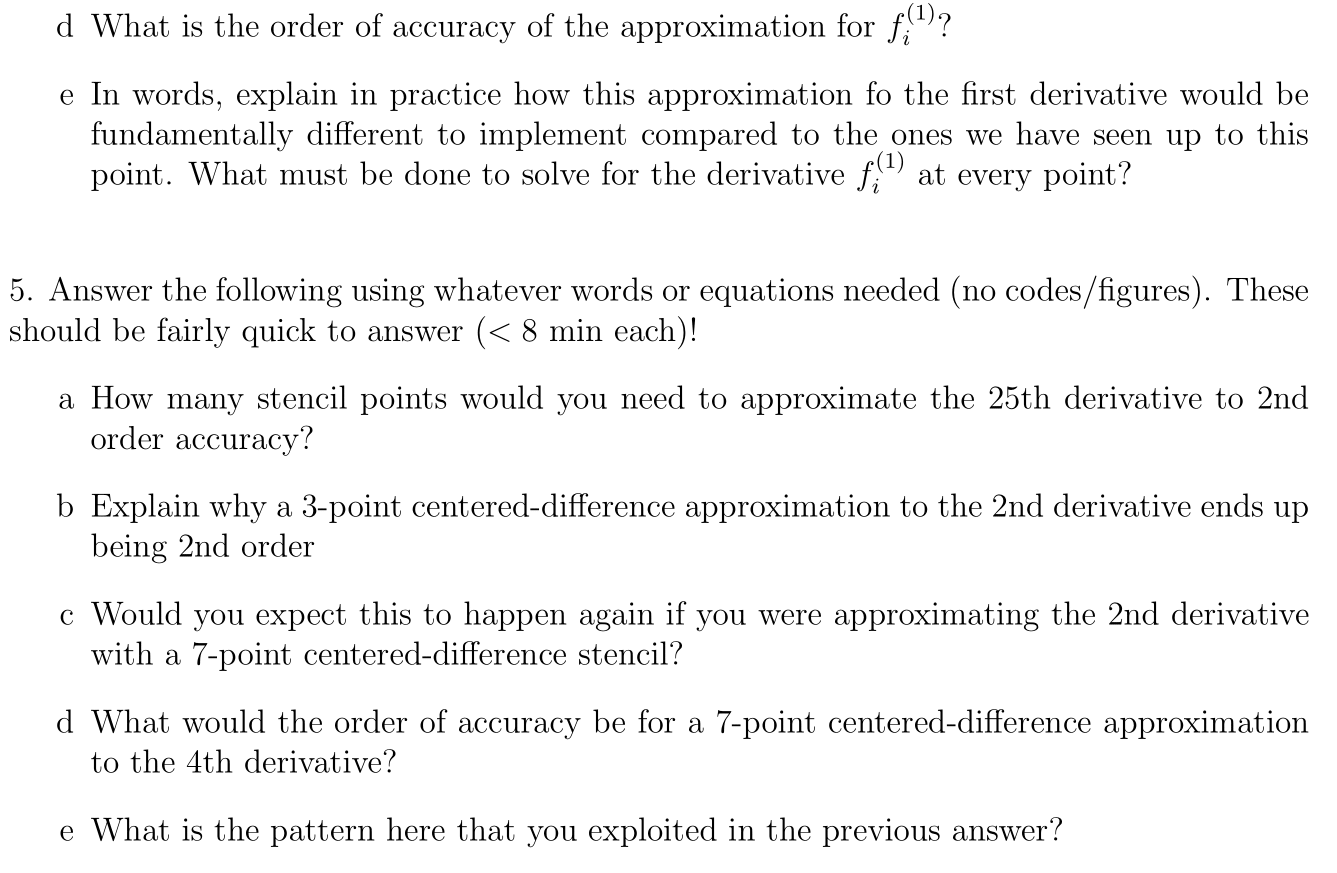 Solved 1. Derive a forward difference, third order | Chegg.com