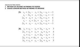 Solved SOLVE IN TWO WAYS 1. METHOD OF ADJOINT IN FINDING ITS | Chegg.com