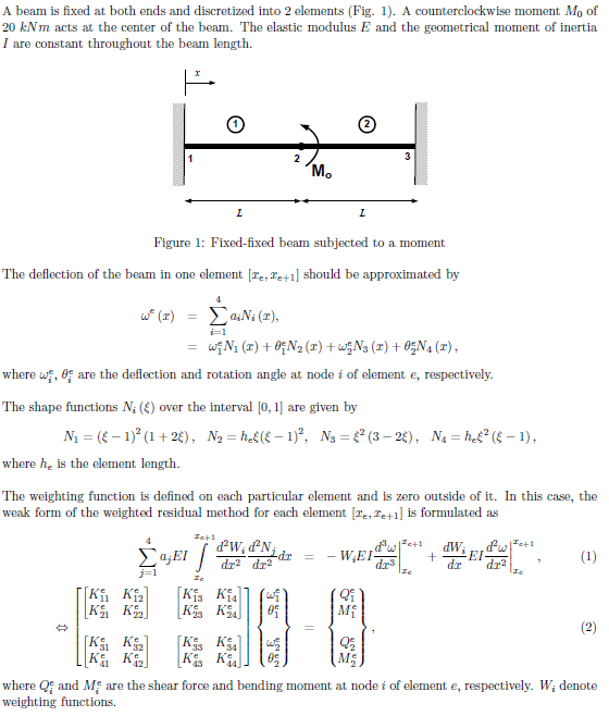 Solved Hello, this is a question about the finite element | Chegg.com