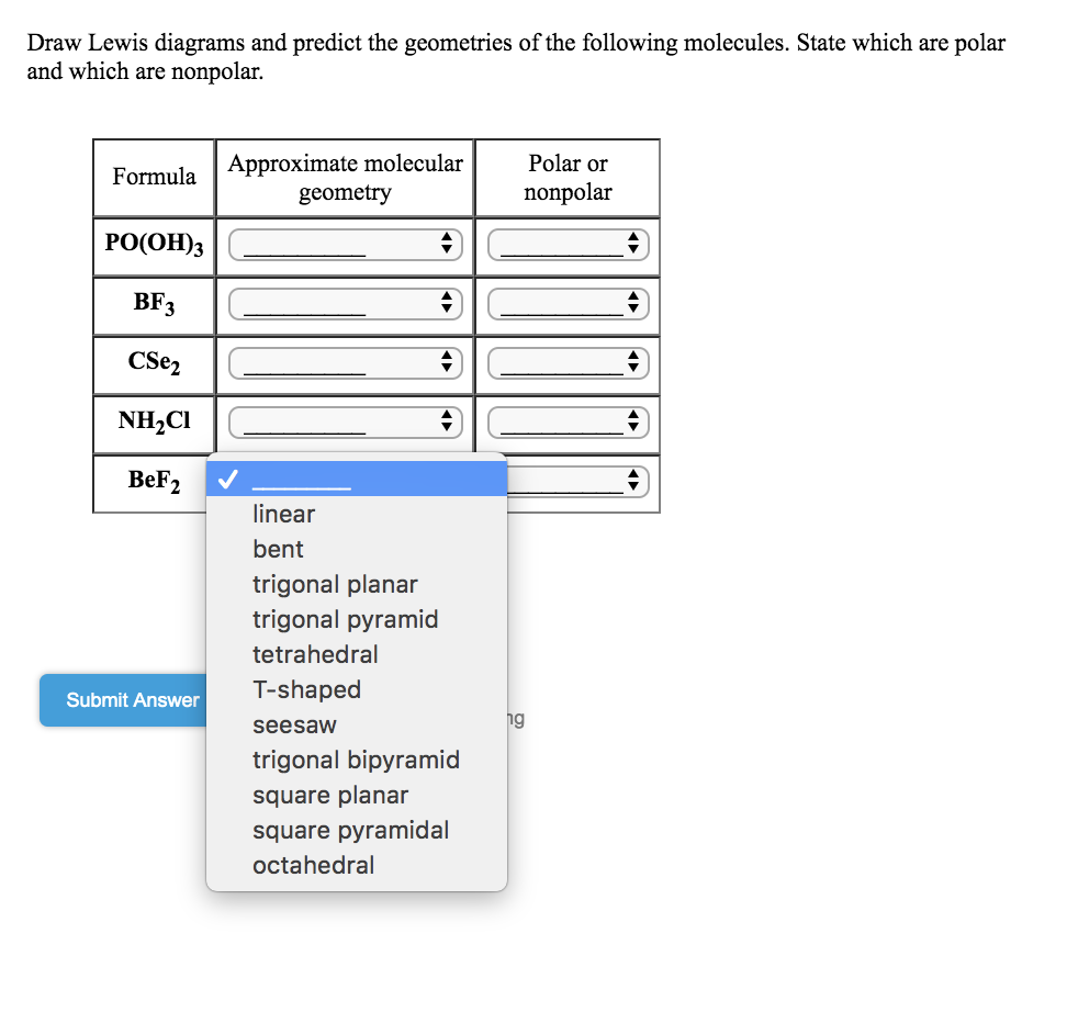 No2cl Electron Pair Geometry