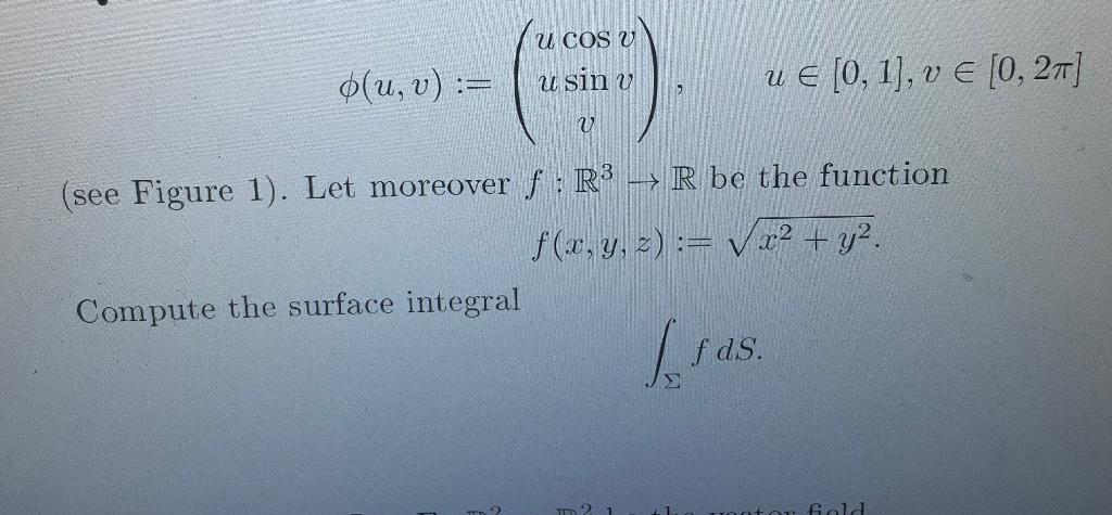 Solved Let Σ be the surface in R3 parametrized by Let | Chegg.com