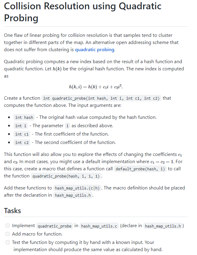 Solved Collision Resolution using Quadratic probing One flaw | Chegg.com
