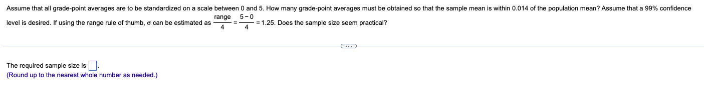 Solved level is desired. If using the range rule of thumb, σ | Chegg.com