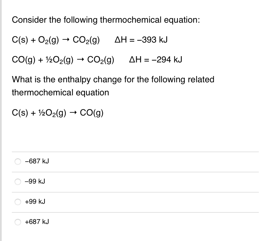 Solved Consider the following thermochemical equation: | Chegg.com