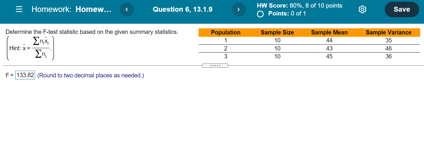 Solved = Homework: Homew... Question 6, 13.1.9 HW Score: | Chegg.com