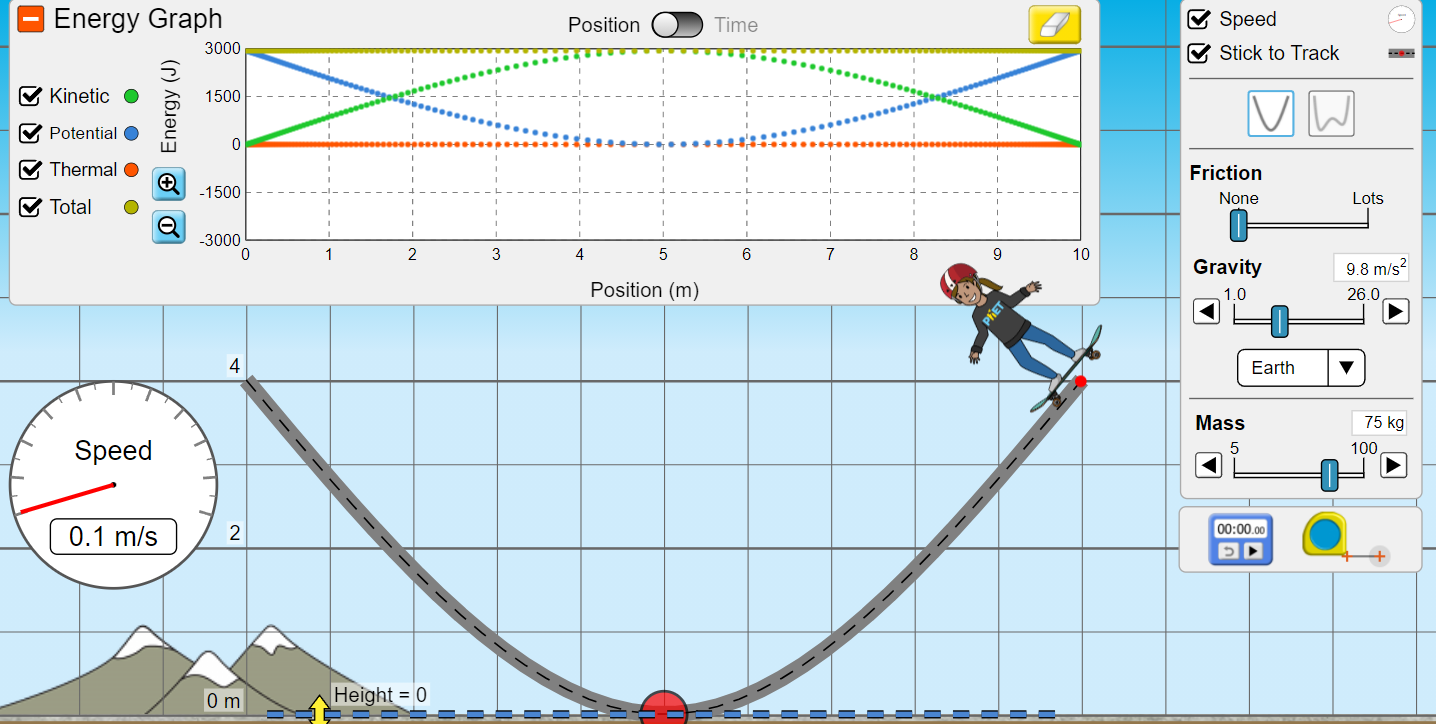 Solved Click the track friction icon and set the friction to | Chegg.com