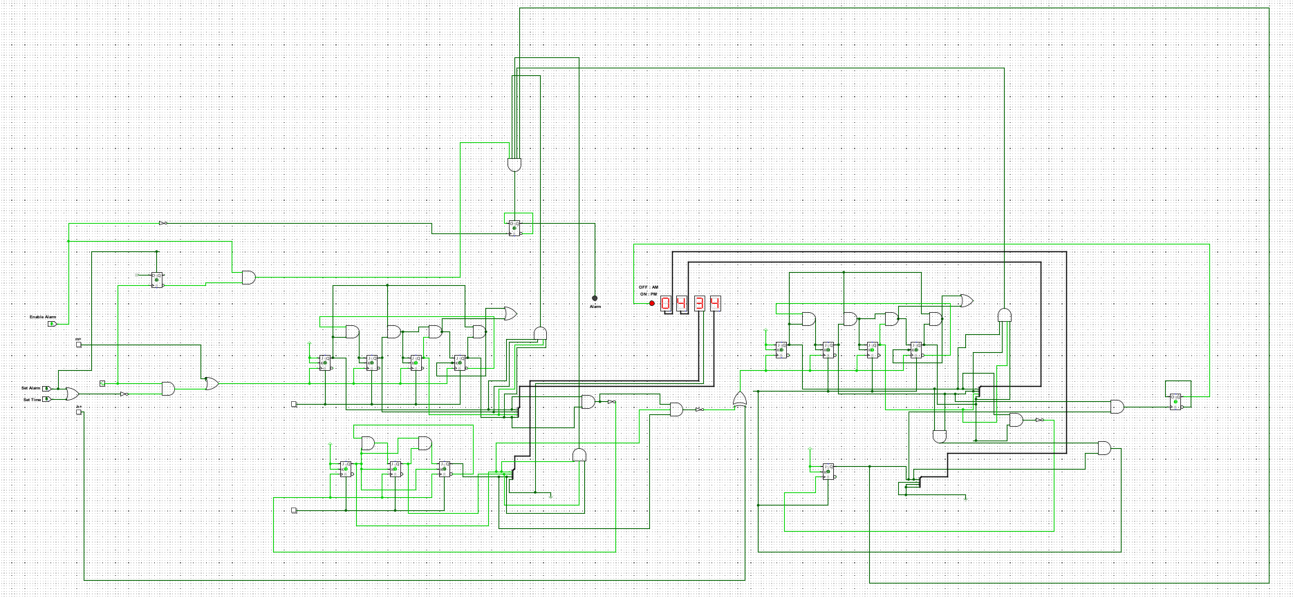 Solved Im designing an alarm clock and im stucking at point | Chegg.com