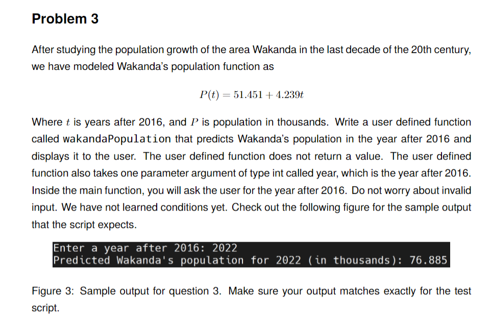 Solved After studying the population growth of the area | Chegg.com