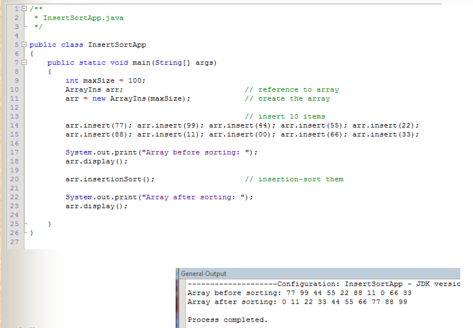 Solved 4 5 public class ArrayIns { private long[] a; private | Chegg.com