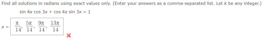 Solved Find all solutions in radians using exact values | Chegg.com