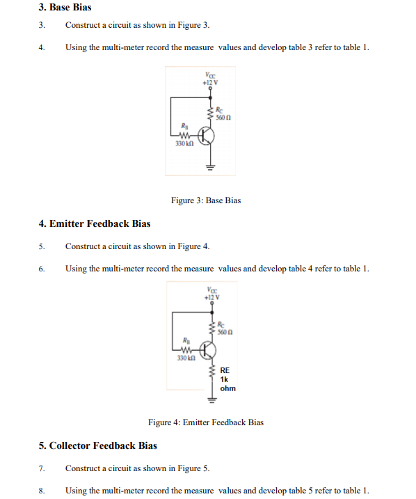 Solved Lab report - Experiment 3- BJT Circuit *experiment | Chegg.com