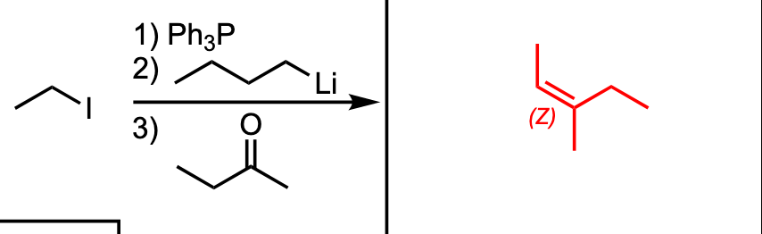 Solved 1) Ph3P 2) Li o 3) (Z) | Chegg.com