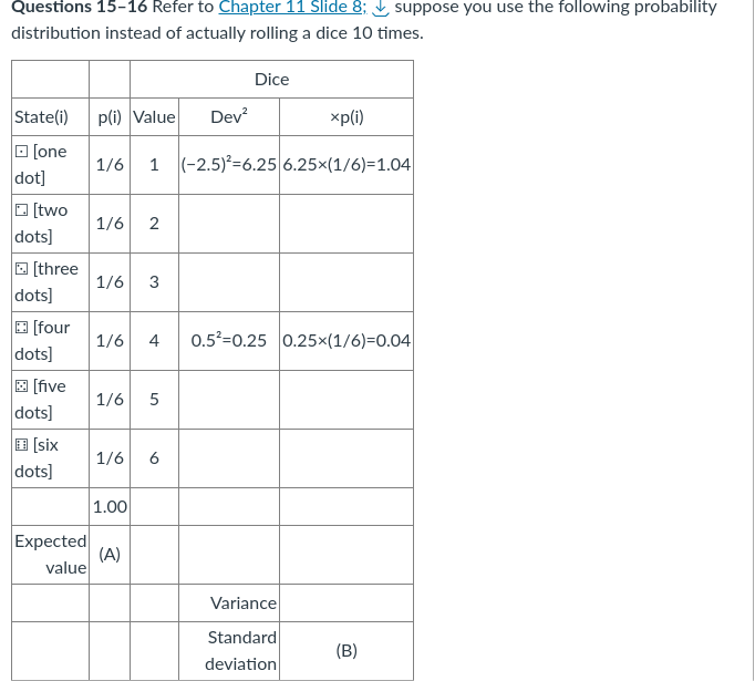 Solved Questions 15-16 Refer to Chapter 11 Slide 8;£ suppose | Chegg.com