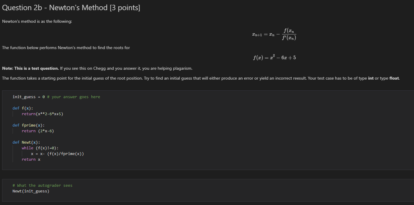 Solved Question 2 - Failure is Just Success Rounded Down | Chegg.com