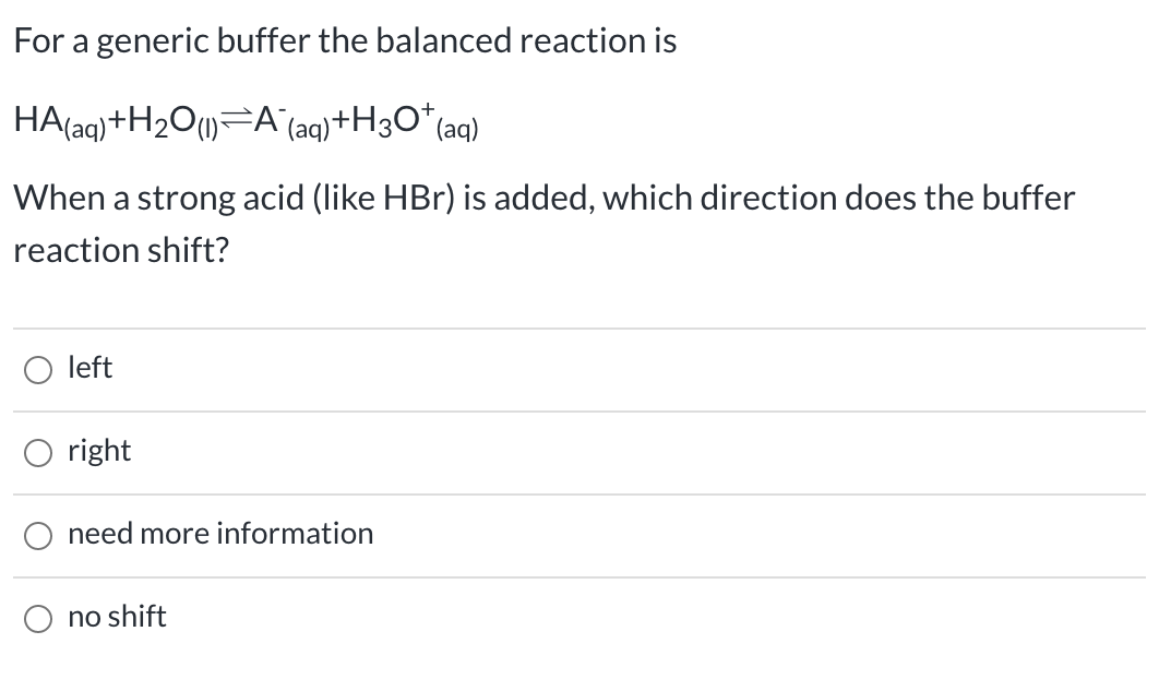 Solved Which pair would form a buffer solution? HCl and NaCN | Chegg.com