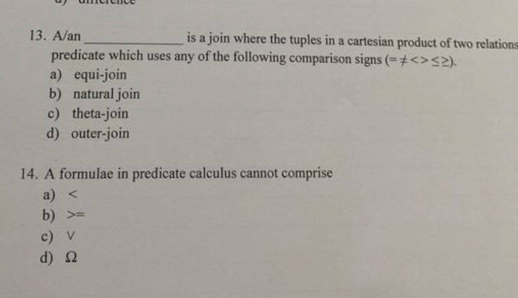 Solved 11. When you define a table's primary key, the DBMS | Chegg.com