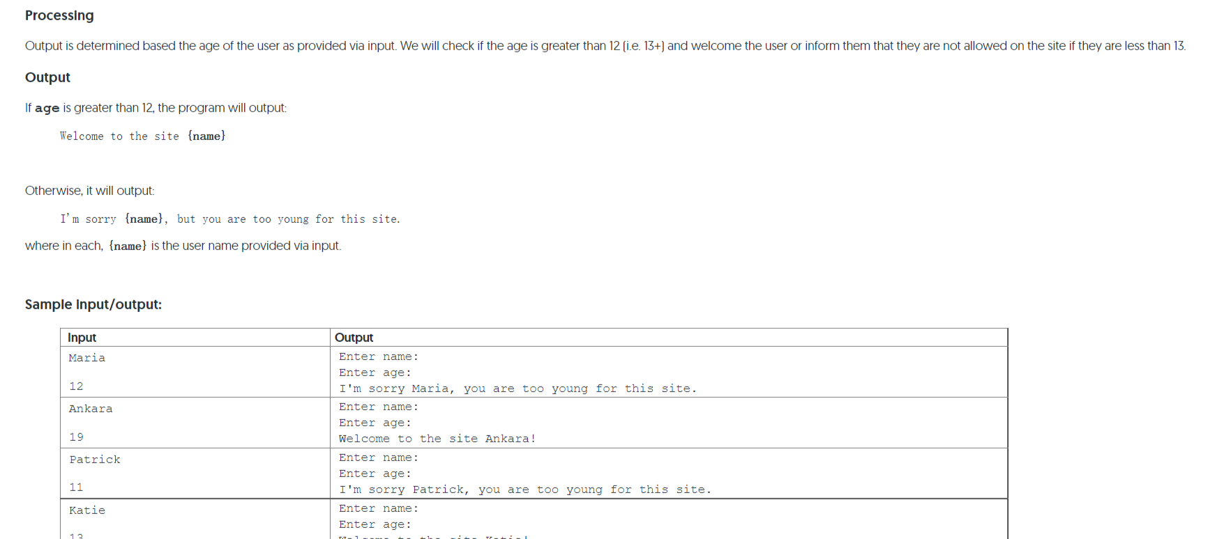 Solved POD 4.2 Incoming!!! (String and Integer Input) / 1. | Chegg.com